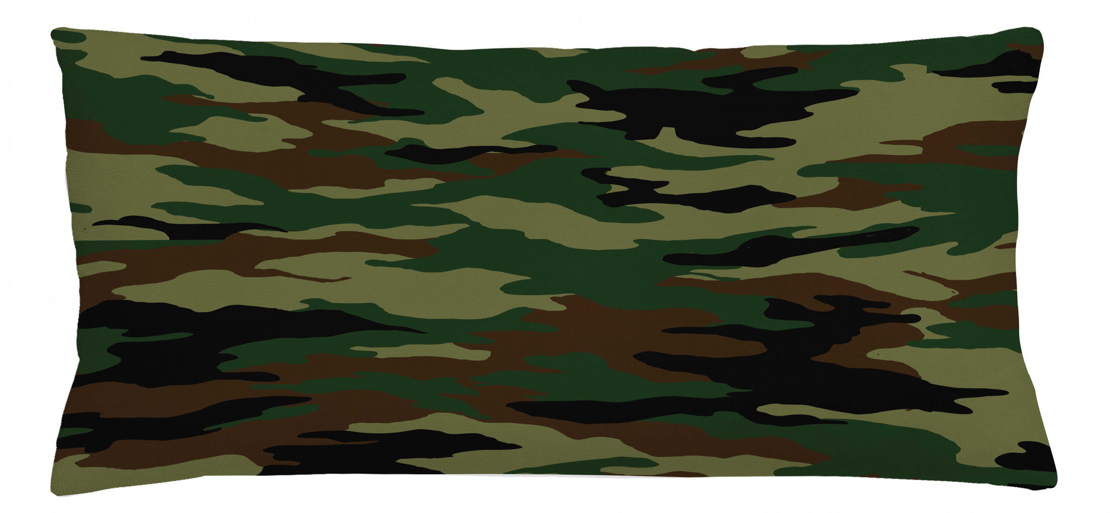 Ambesonne Camo Indoor / Outdoor Camouflage Lumbar Pillow Cover | Wayfair