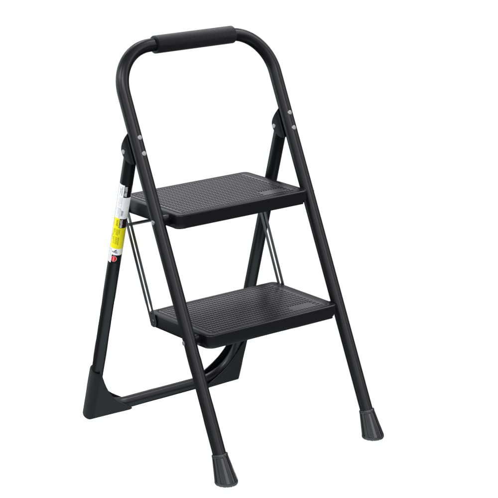 WFX Utility™ 2 - Step Alloy Steel Folding Small Step Ladder - Wayfair ...