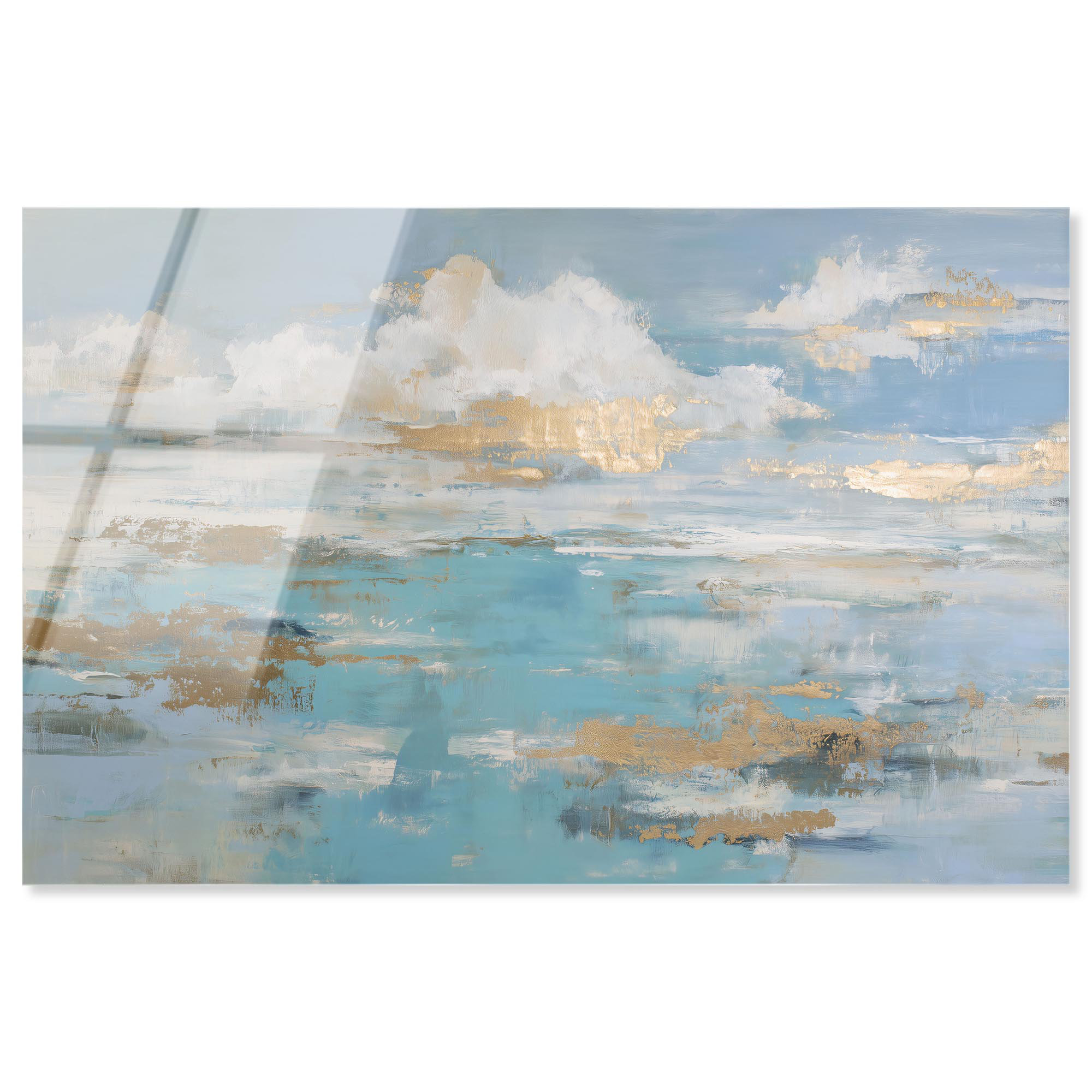 Art Remedy Skyward Glint Blue Art Acrylic Print by Art Remedy | Wayfair