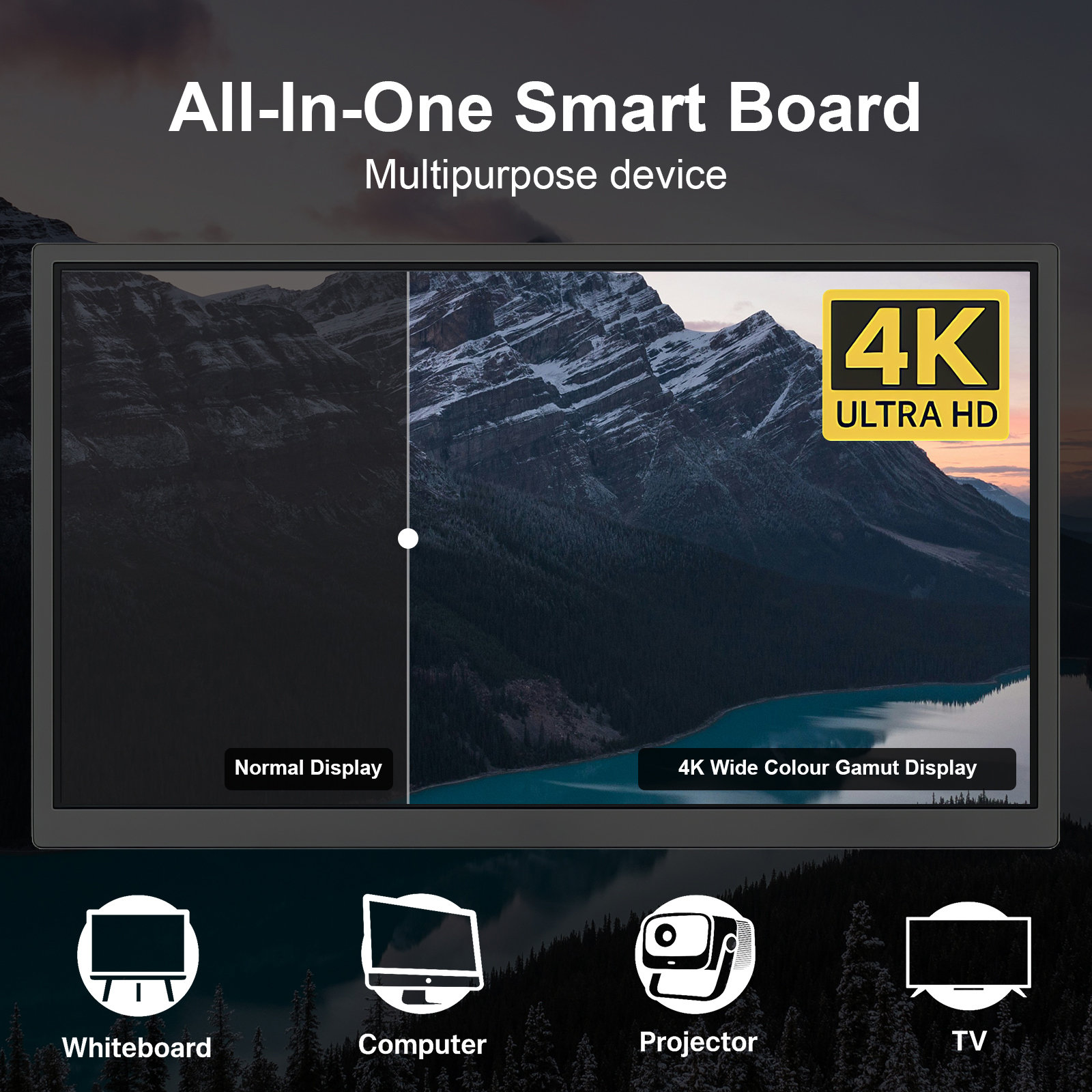 JYXCN Smart TVs 75" Pro Video Conference Electronic Board Touch Screen ...