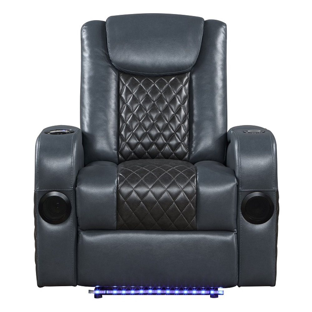 Wrought Studio Alair Power Motion Recliner W/Bluetooth Speaker & Cooling Cup Holder - Wayfair Canada