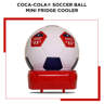Coca-Cola Soccer Ball Mini Fridge, 5 Can Beverage Cooler White Red ...