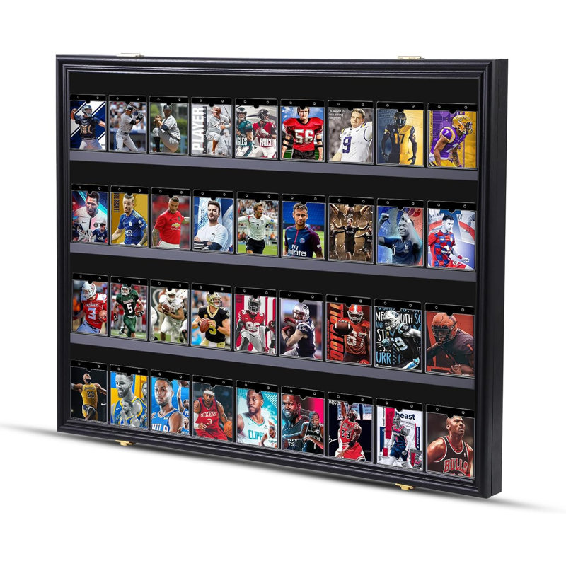 MUKE Horizontal 36-Card Baseball & Trading Card Display Case, UV ...