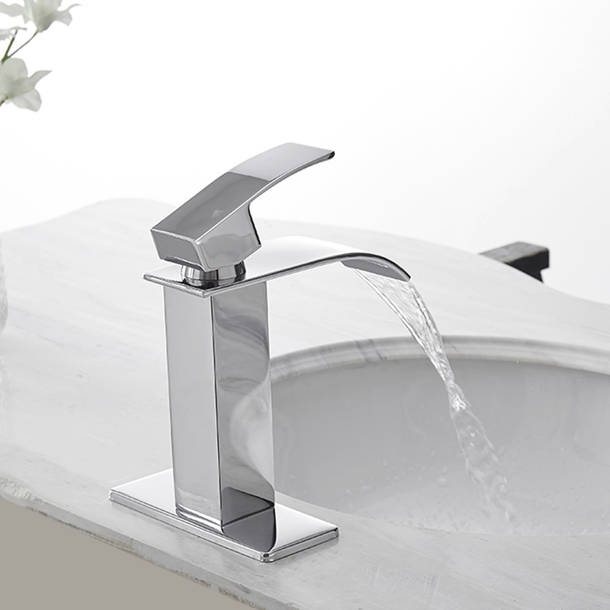 Ultra Faucets Twist Single Hole Faucet Bathroom Faucet with Drain ...