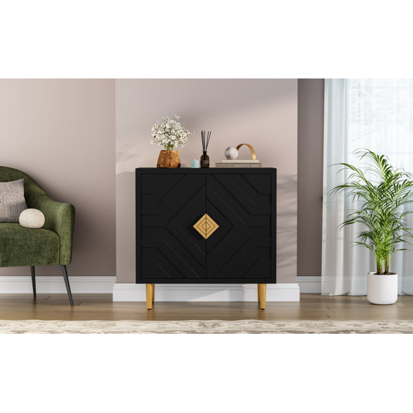 Mercer41 Shenade 31.7'' Modern Sideboard Buffet Cabinet with 2 ...