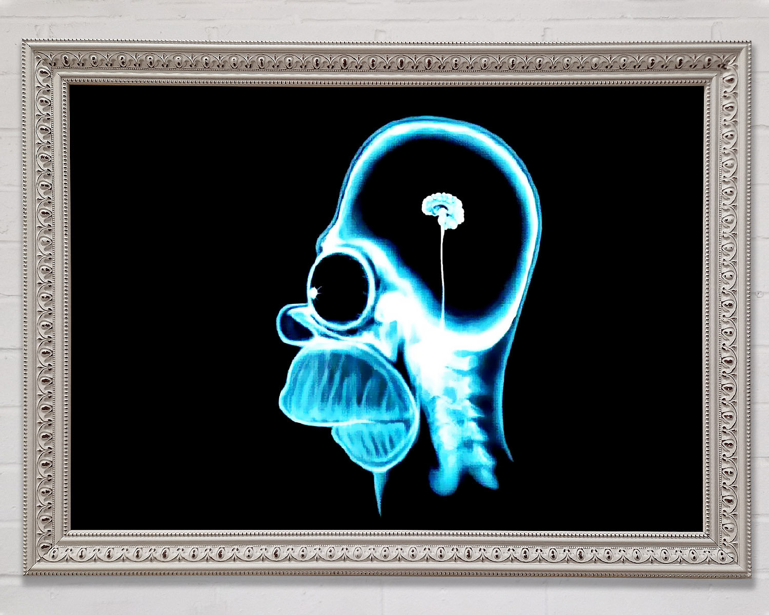 Bright Star The Simpsons Homer Small Brain Blue - Single Picture Frame ...