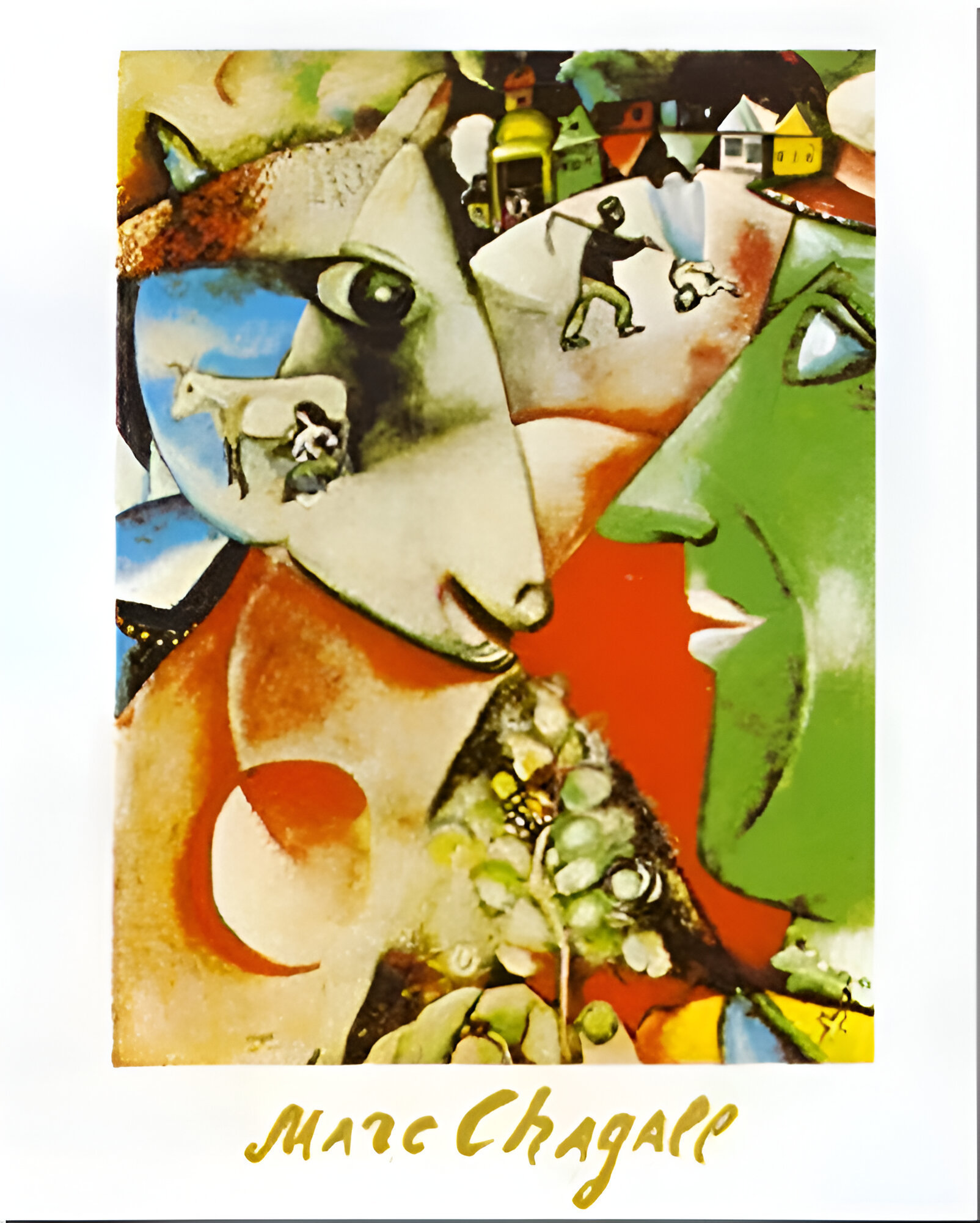 Vault W Artwork I and the Village by Marc Chagall - Unframed Graphic ...