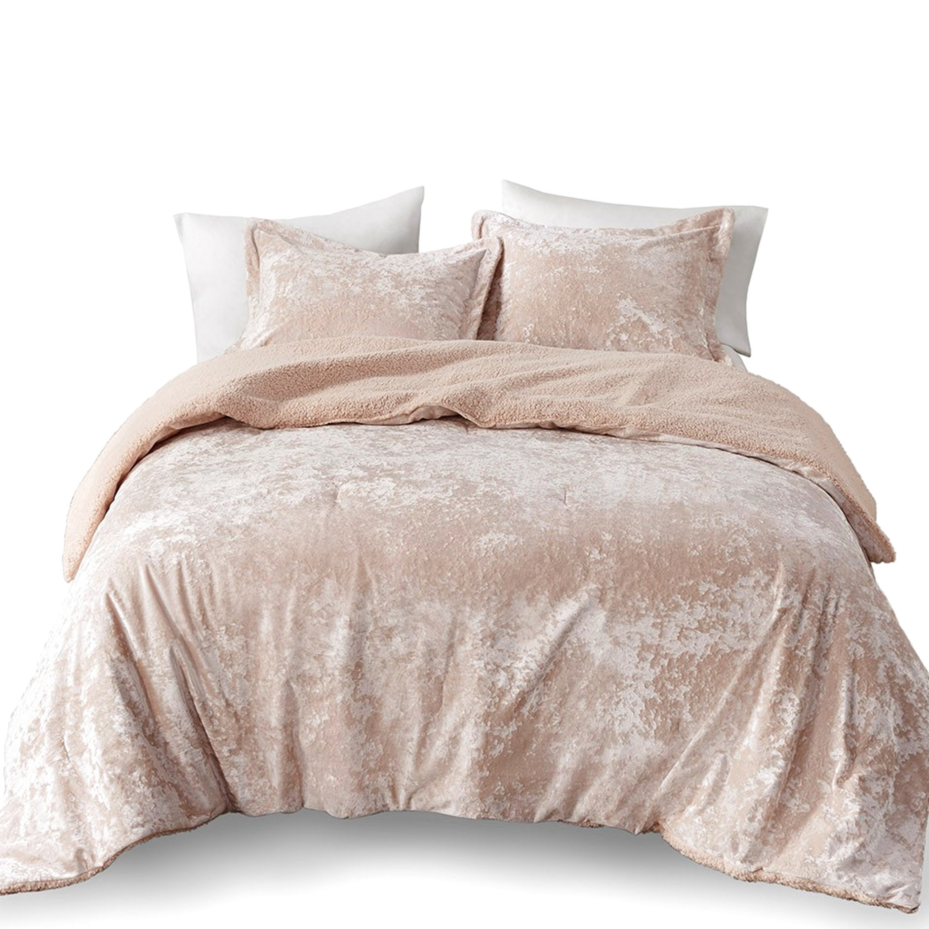 Banior Bedding King/ King - And Backing Reversible Comforter Velvet ...