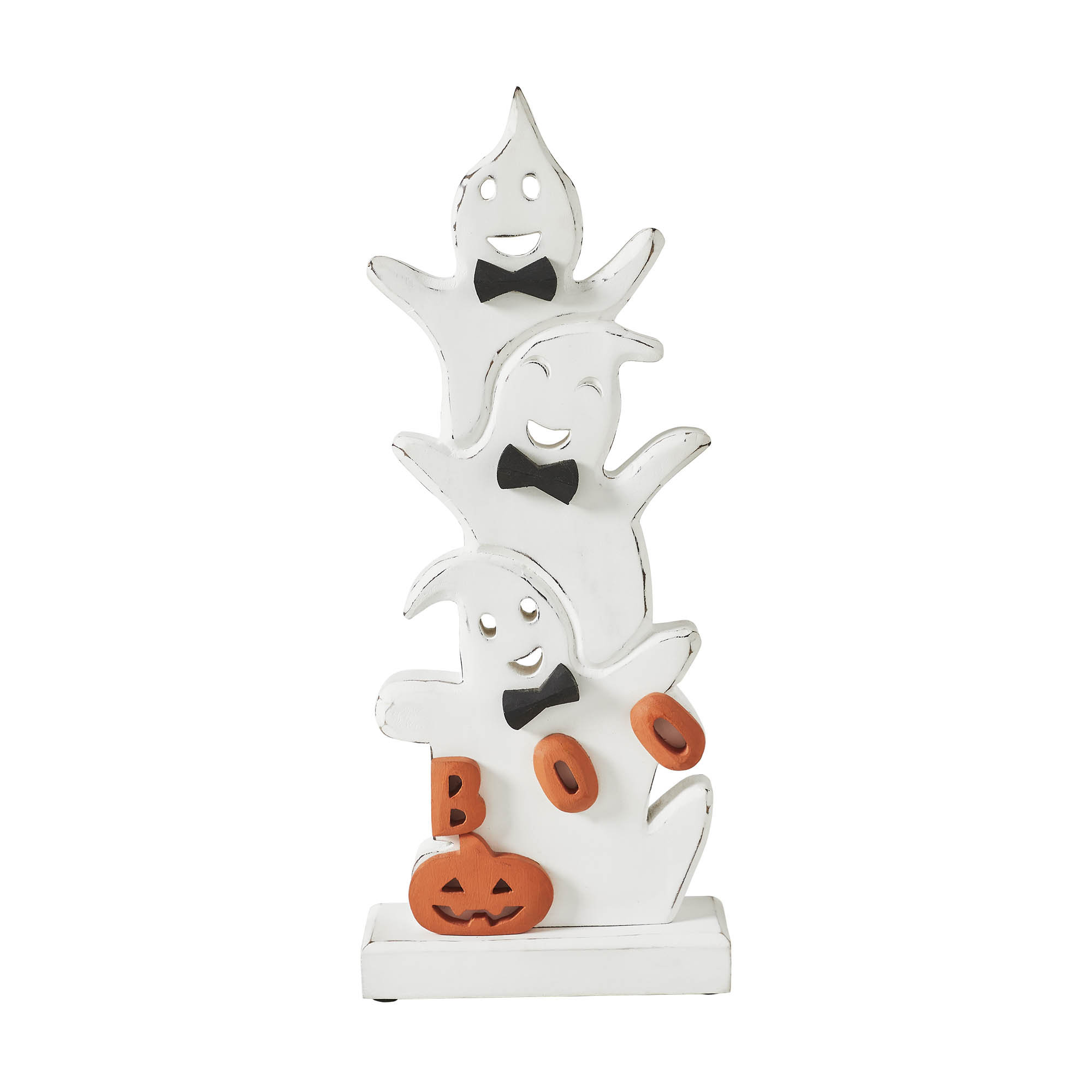 VHC Brands Ghost Stack BOO Figurine 16x6.5x2 | Wayfair