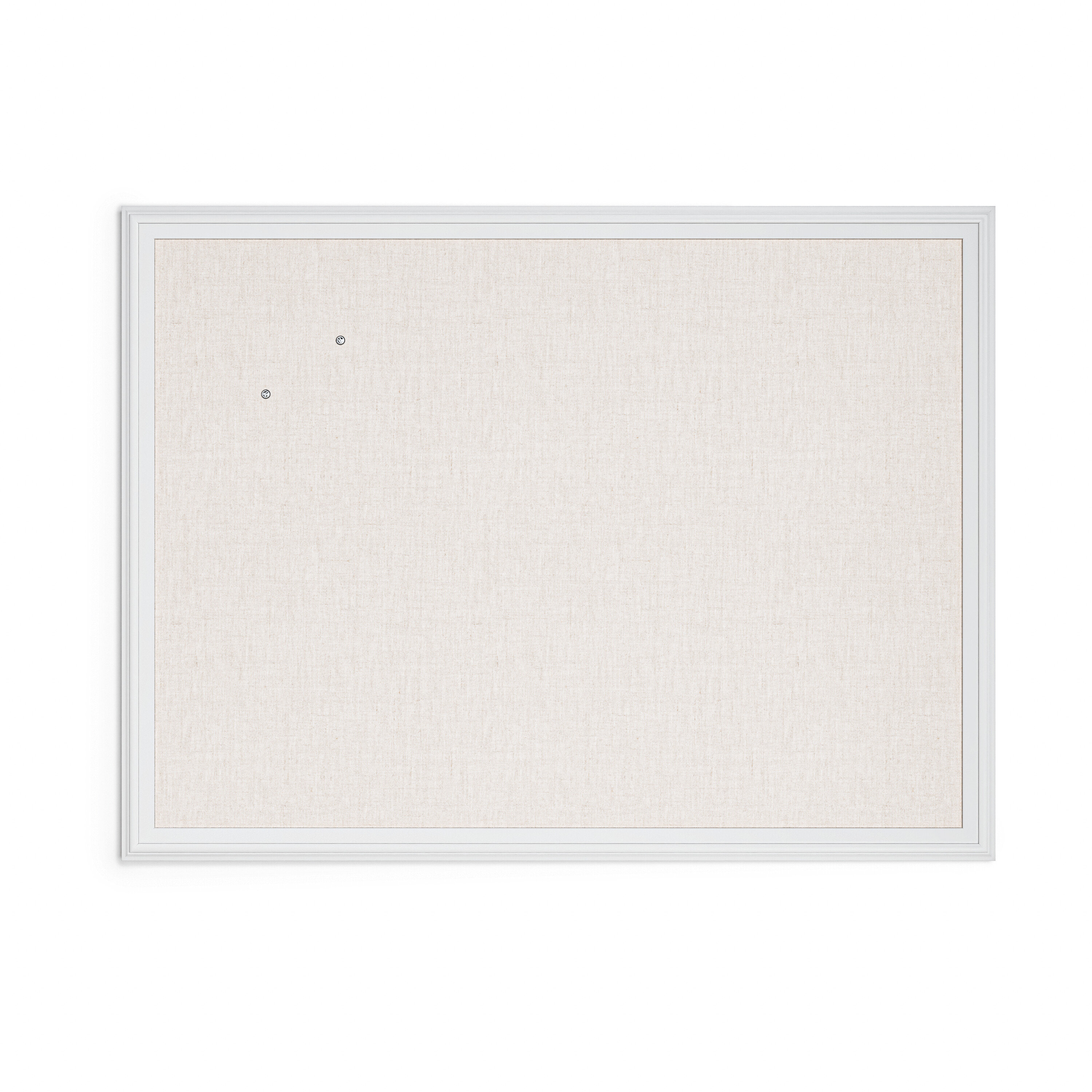 U Brands Linen Bulletin Board, 40 X 30 Inches, White Décor Frame ...