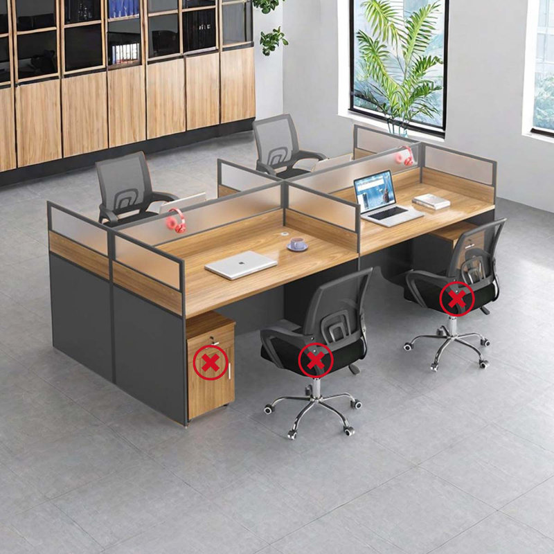 Inbox Zero Mitsue 94.49'' W Rectangle Executive Desk | Wayfair