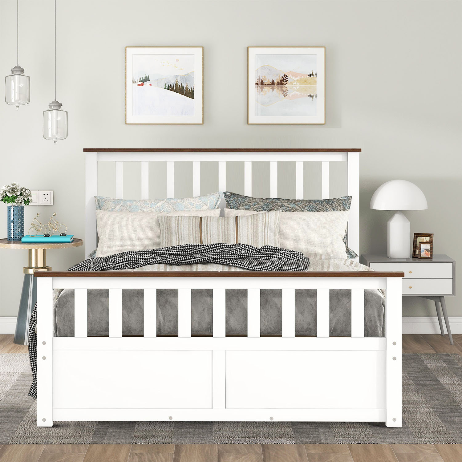 Wildon Home® Beltz Mid-Century Modern Wooden Storage Platform Bed Frame ...