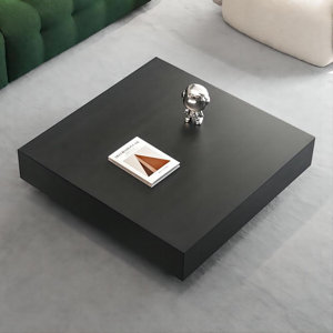 Ebern Designs Cristyle Wood living room table, Square coffee table ...