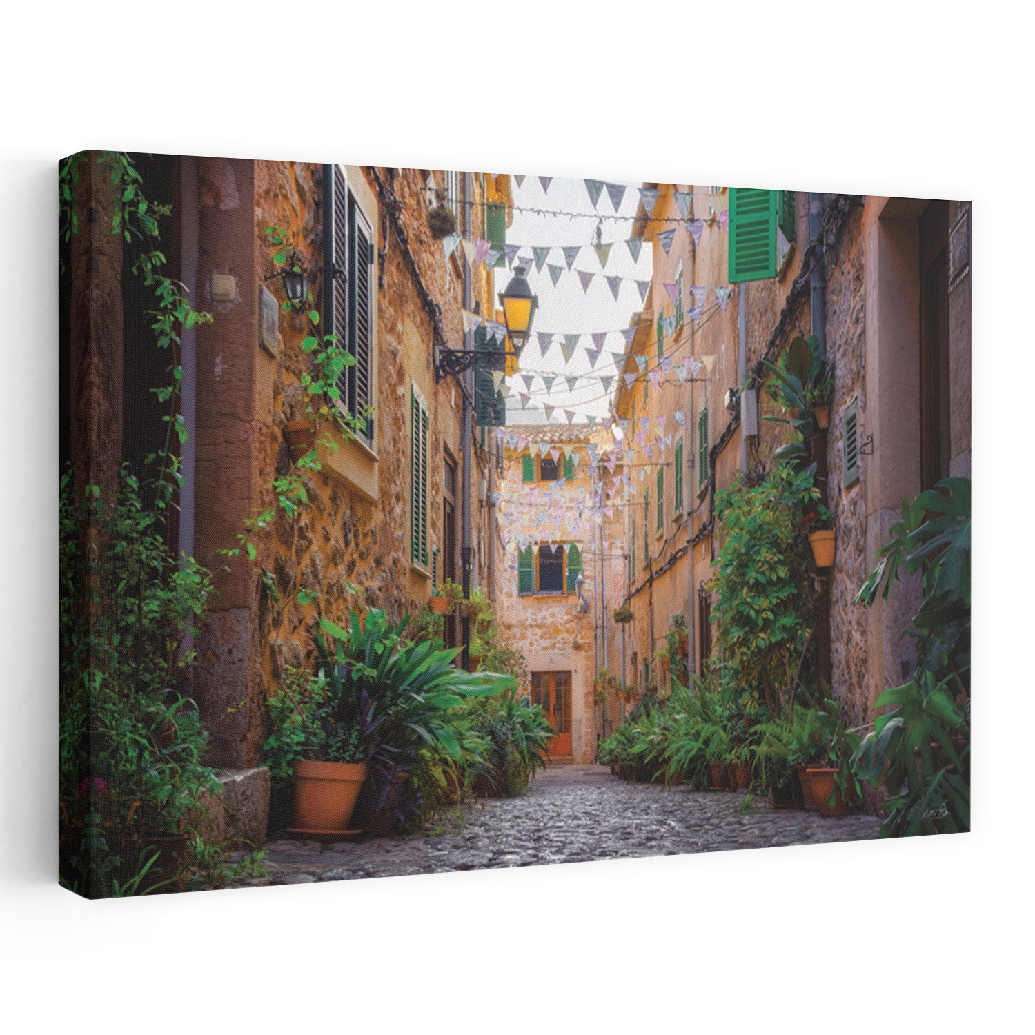 Latitude Run® Cobblestone Garden - Contemporary Charming Alleyway ...