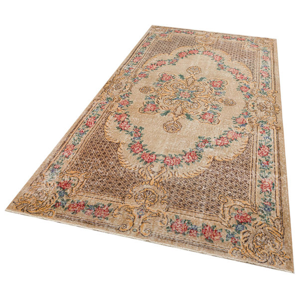 Lofy Vintage Beige Rug | Wayfair