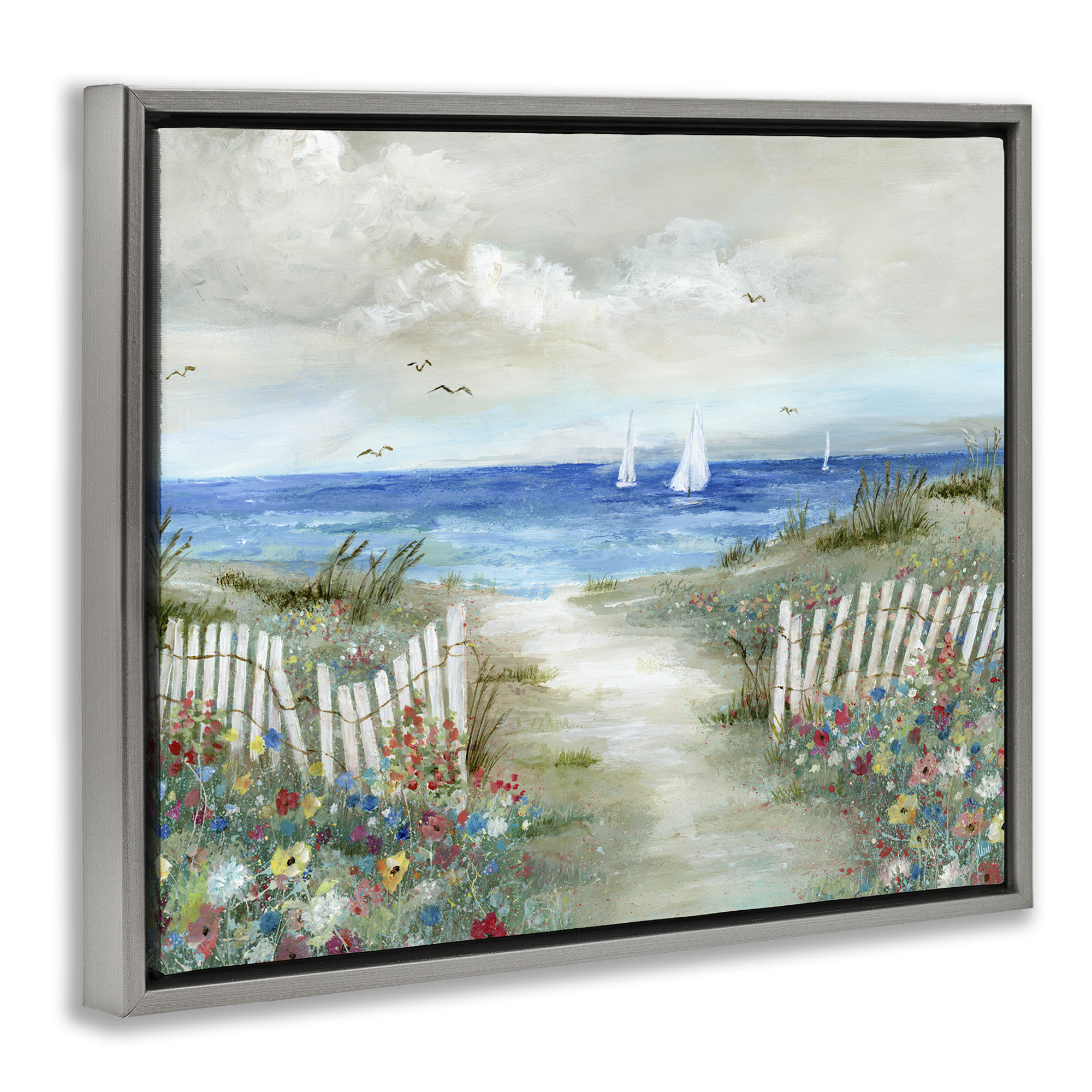 Longshore Tides Gorgeous Traditional Beach Scene | Wayfair