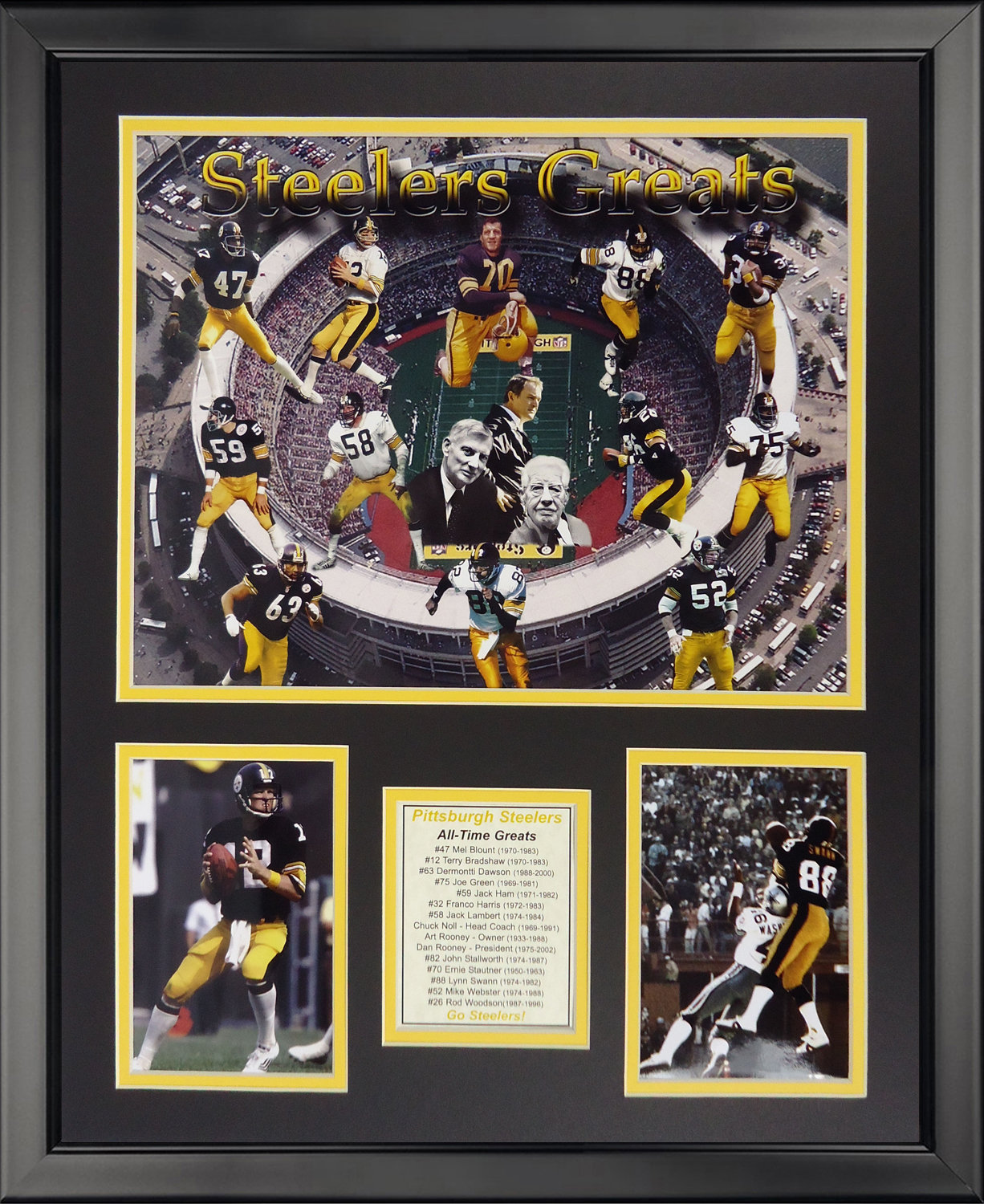 Legends Never Die NFL Pittsburgh Steelers - Steeler Greats Framed ...