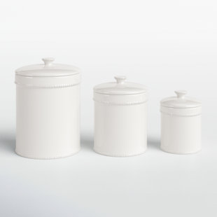 White Kitchen Canisters & Jars You'll Love | Wayfair