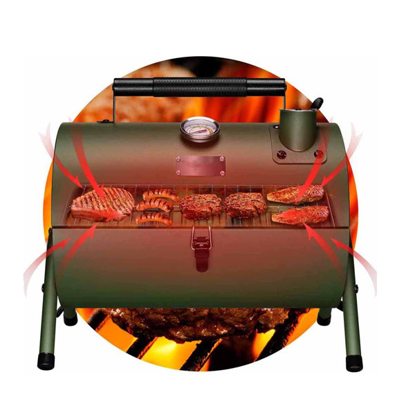ENDROM Multi-Functional Metal Small BBQ Smoker | Wayfair