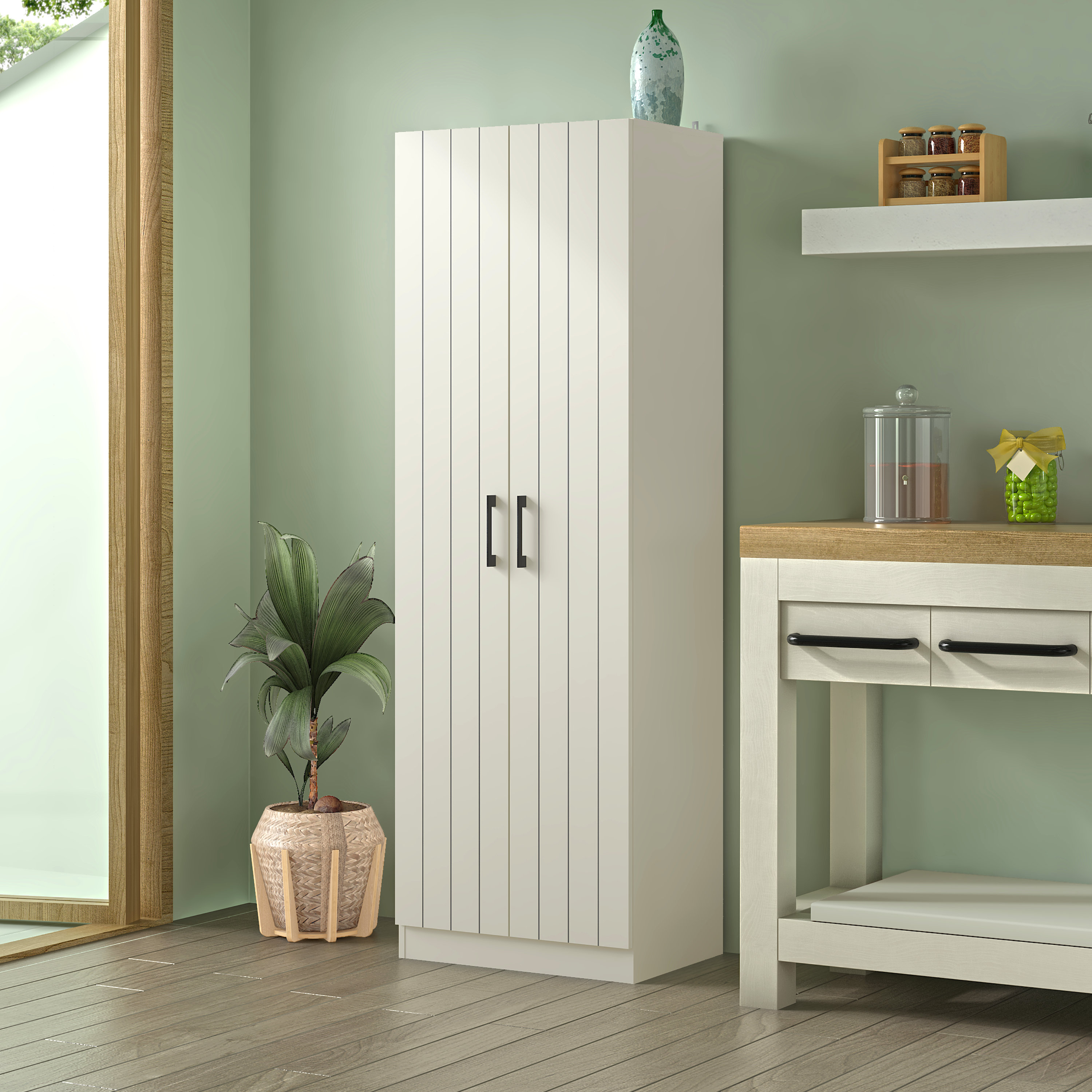 Wade Logan® Chanity 71" Kitchen Pantry & Reviews | Wayfair