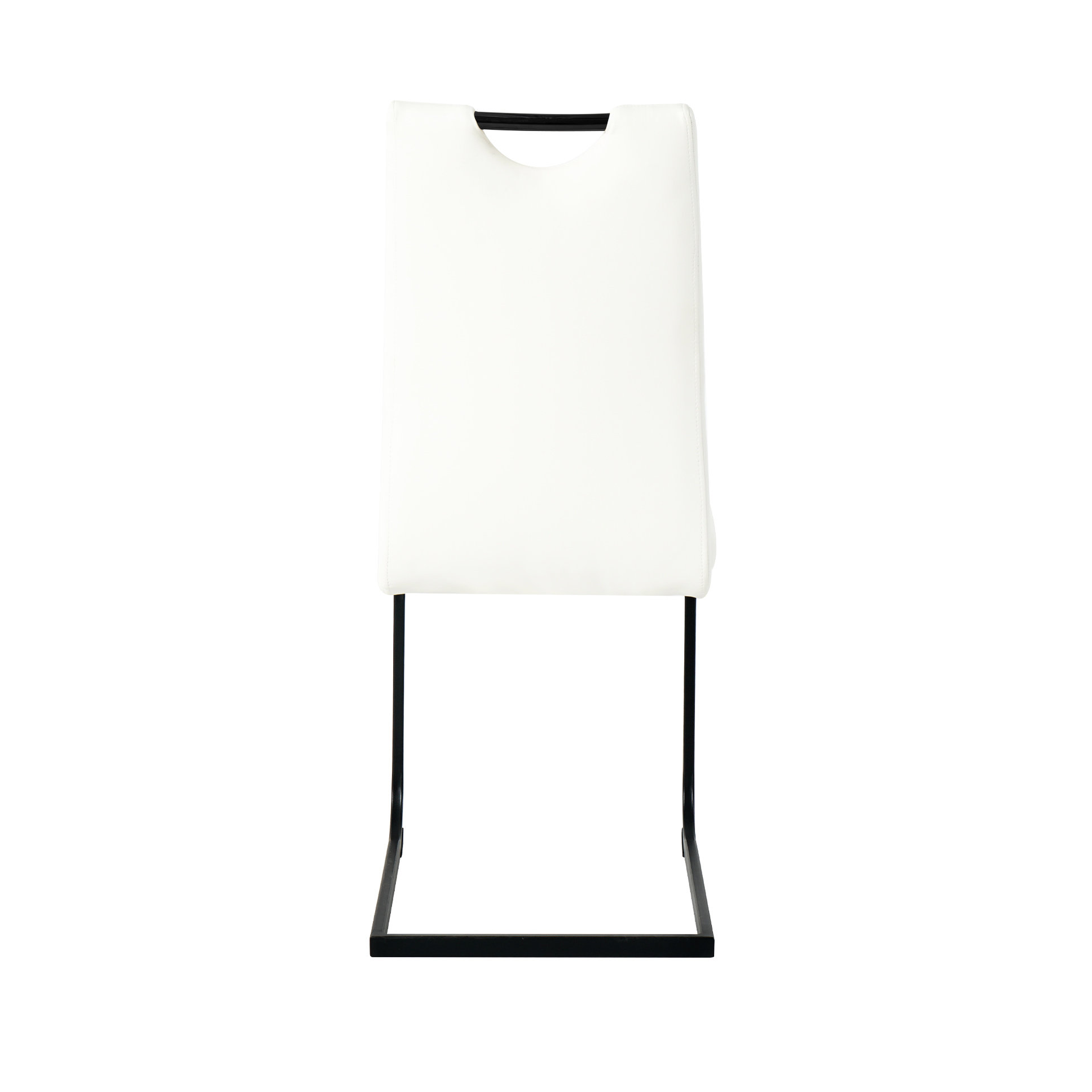 Hokku Designs Of 2 Modern White Pu Bedroom Chairs. Ergonomic To ...