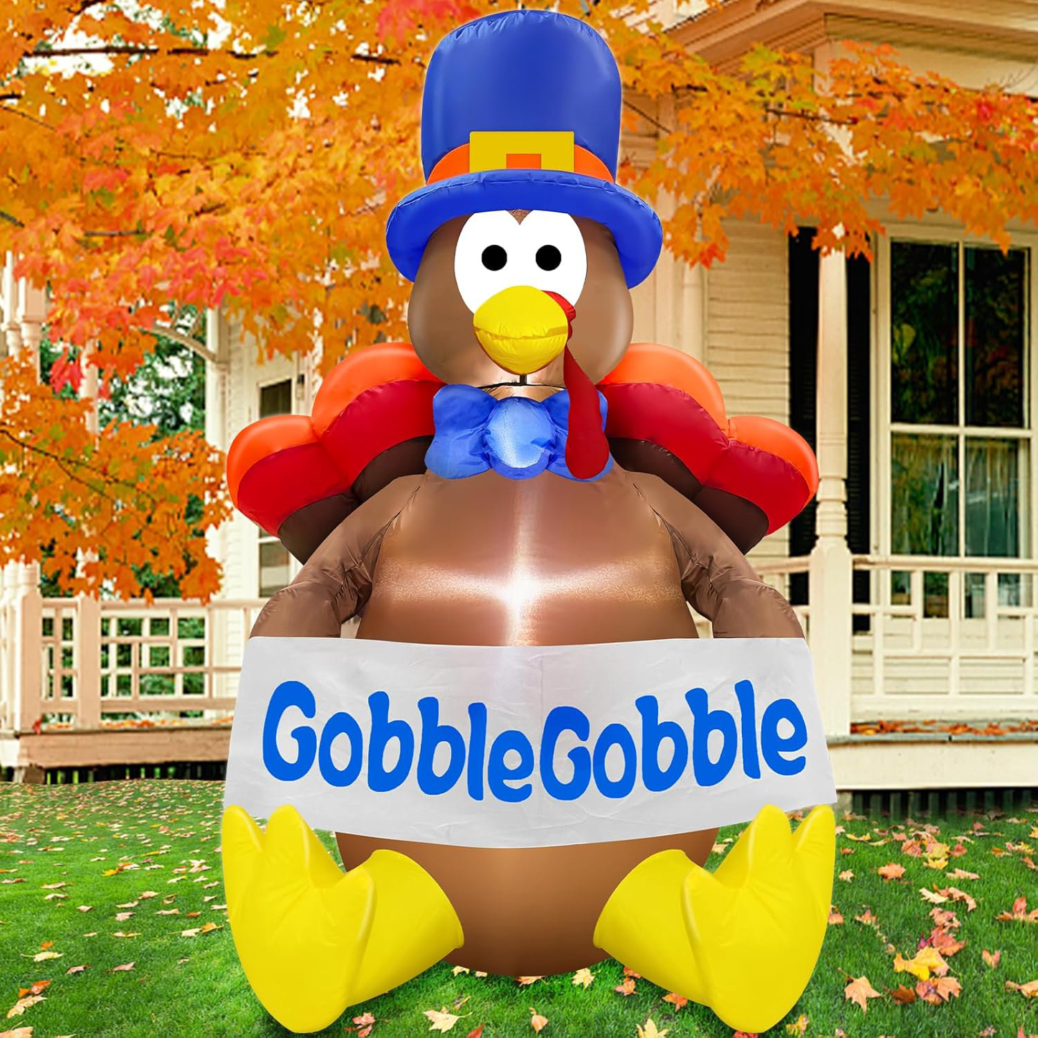 The Holiday Aisle® 4 Ft Turkey Inflatables Thanksgiving Decorations ...
