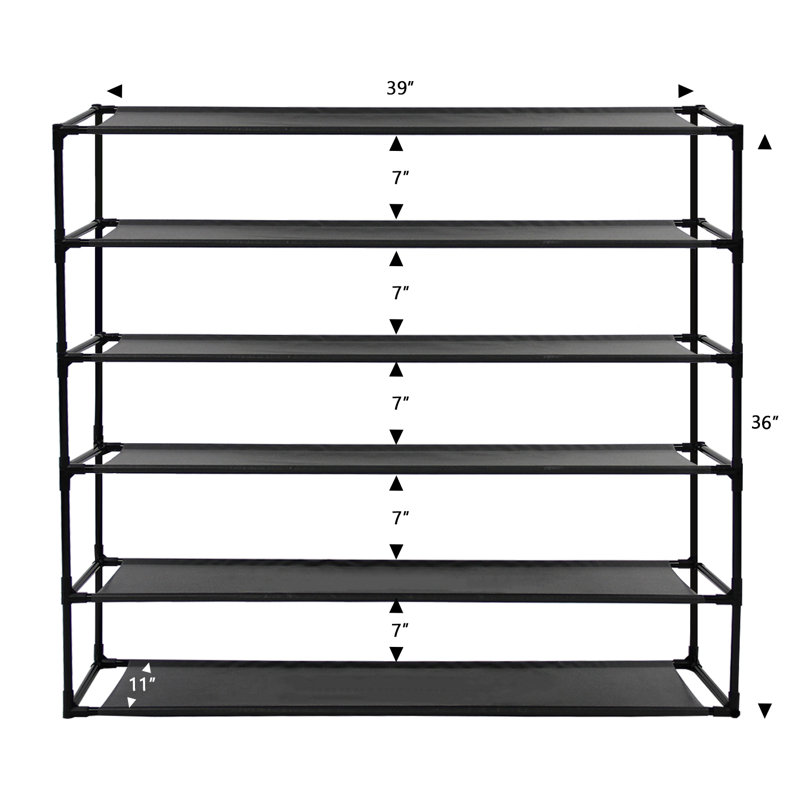 Rebrilliant 30 Pair Shoe Rack & Reviews | Wayfair