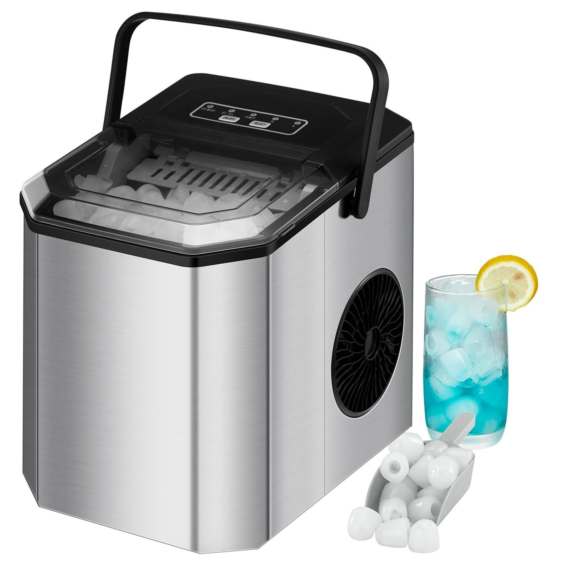 gaomon Gaomon 26 Lb. Daily Production Clear Ice Portable Ice Maker ...