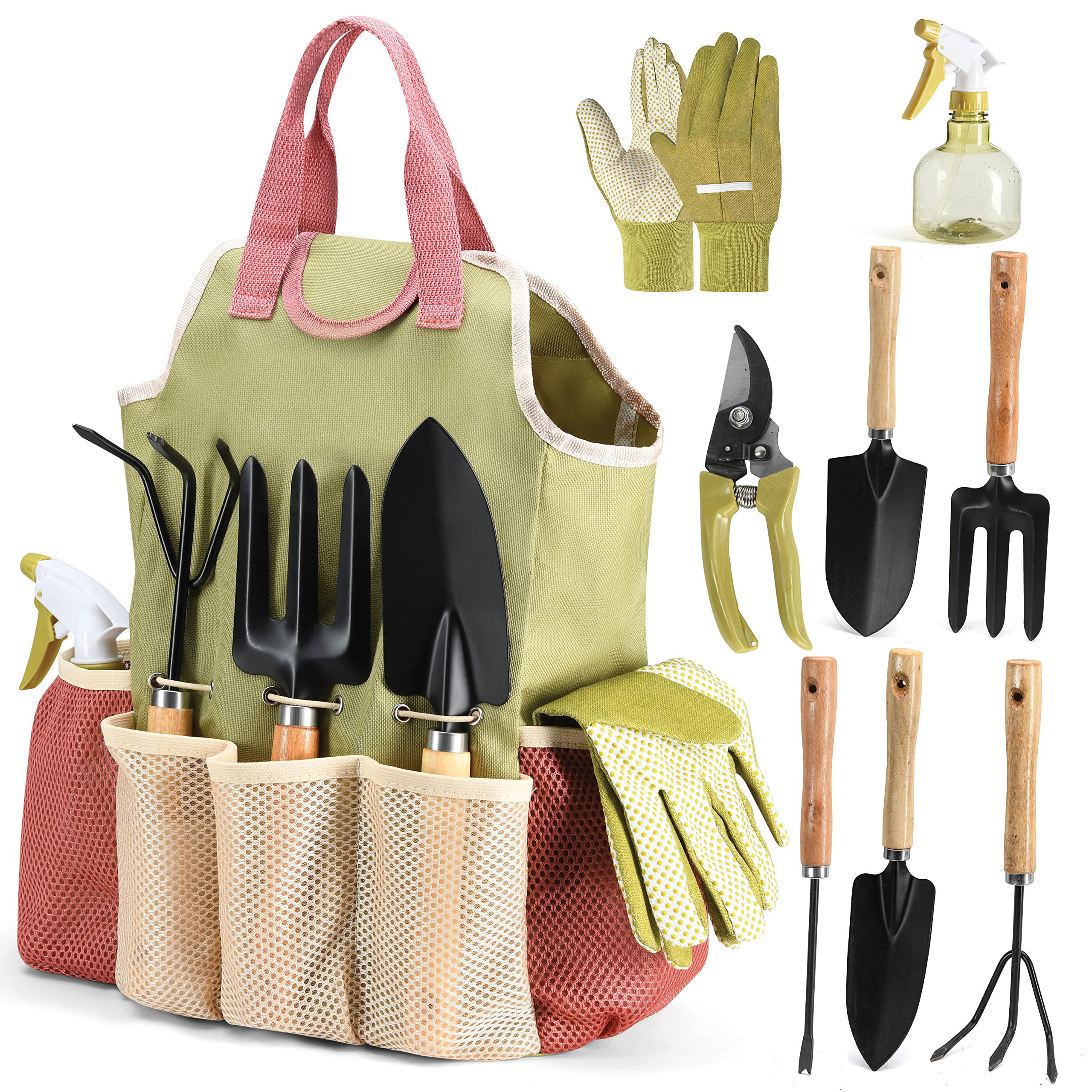 UNIVERSAL WINDOW SOLUTIONS Gardening Tools Set Of 10 - Complete Heavy ...