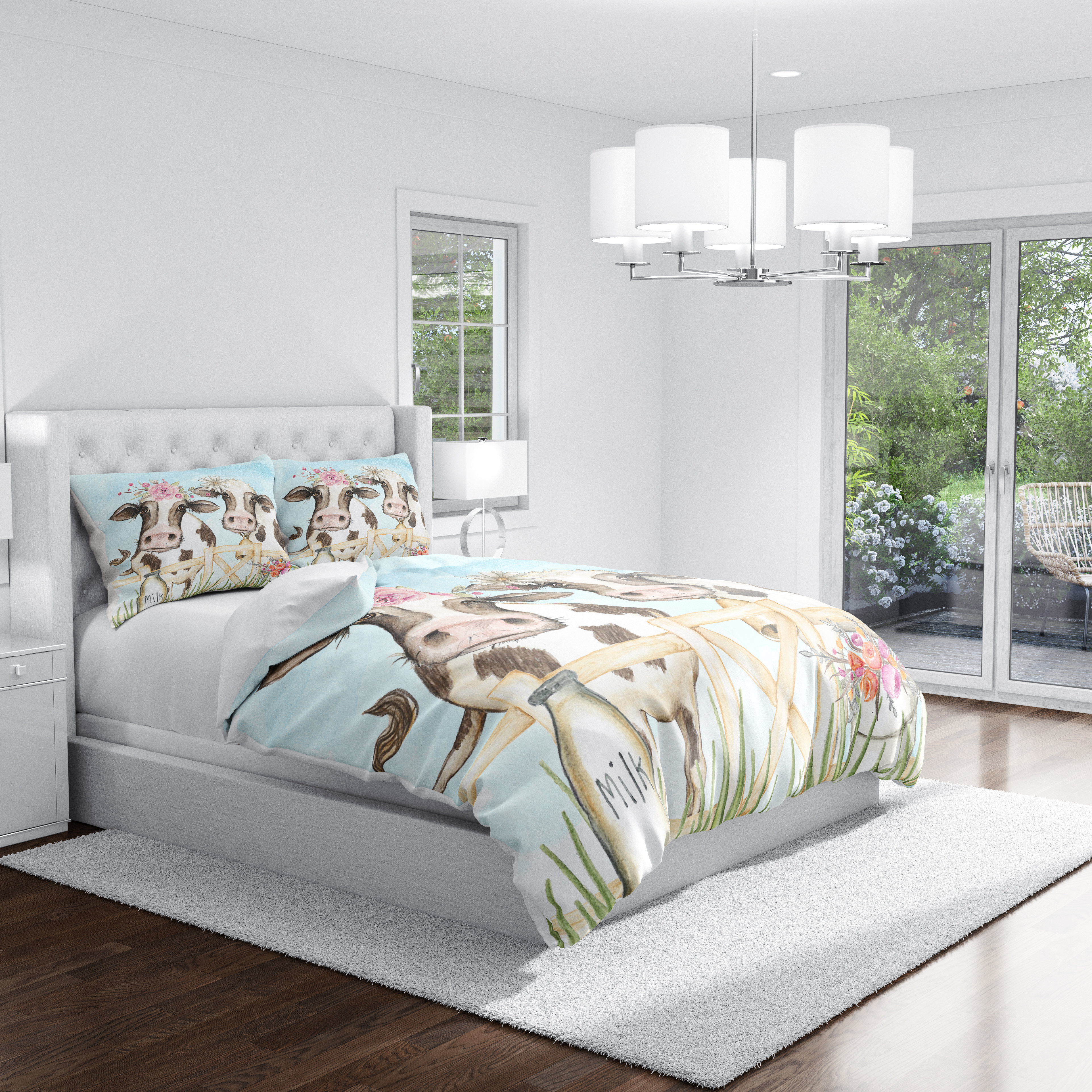 Folk N Funky Fickleberry Cow Duvet Cover Set | Wayfair
