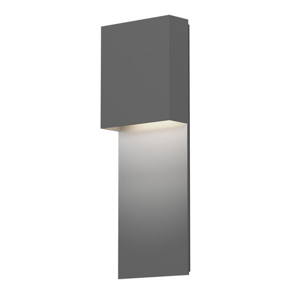 Sonneman Flat Box LED Panel Outdoor Wall Sconce | Wayfair