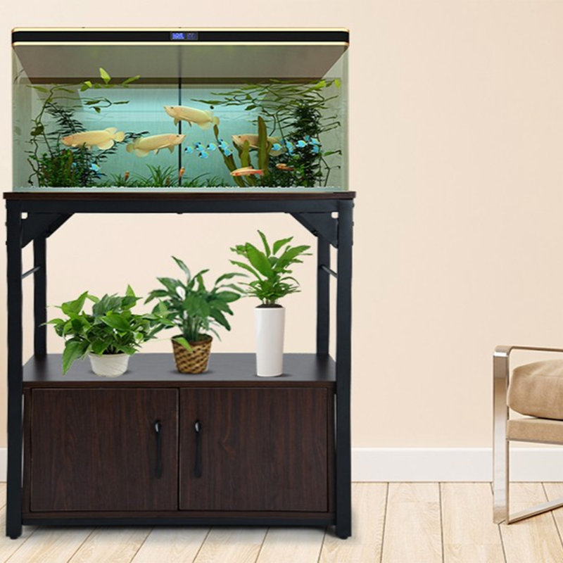 Latitude Run® 40 Gallon Fish Tank with Stand for Fish Tank Accessories ...