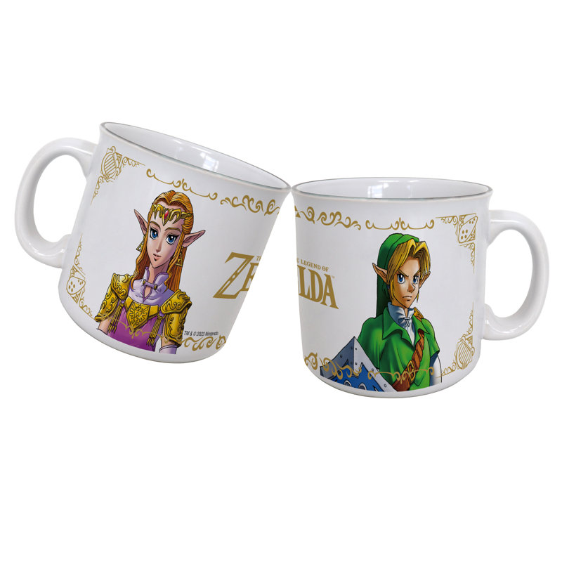 Pyramid America Zelda - OoT-Zelda & Link 20oz. Camper Mug | Wayfair
