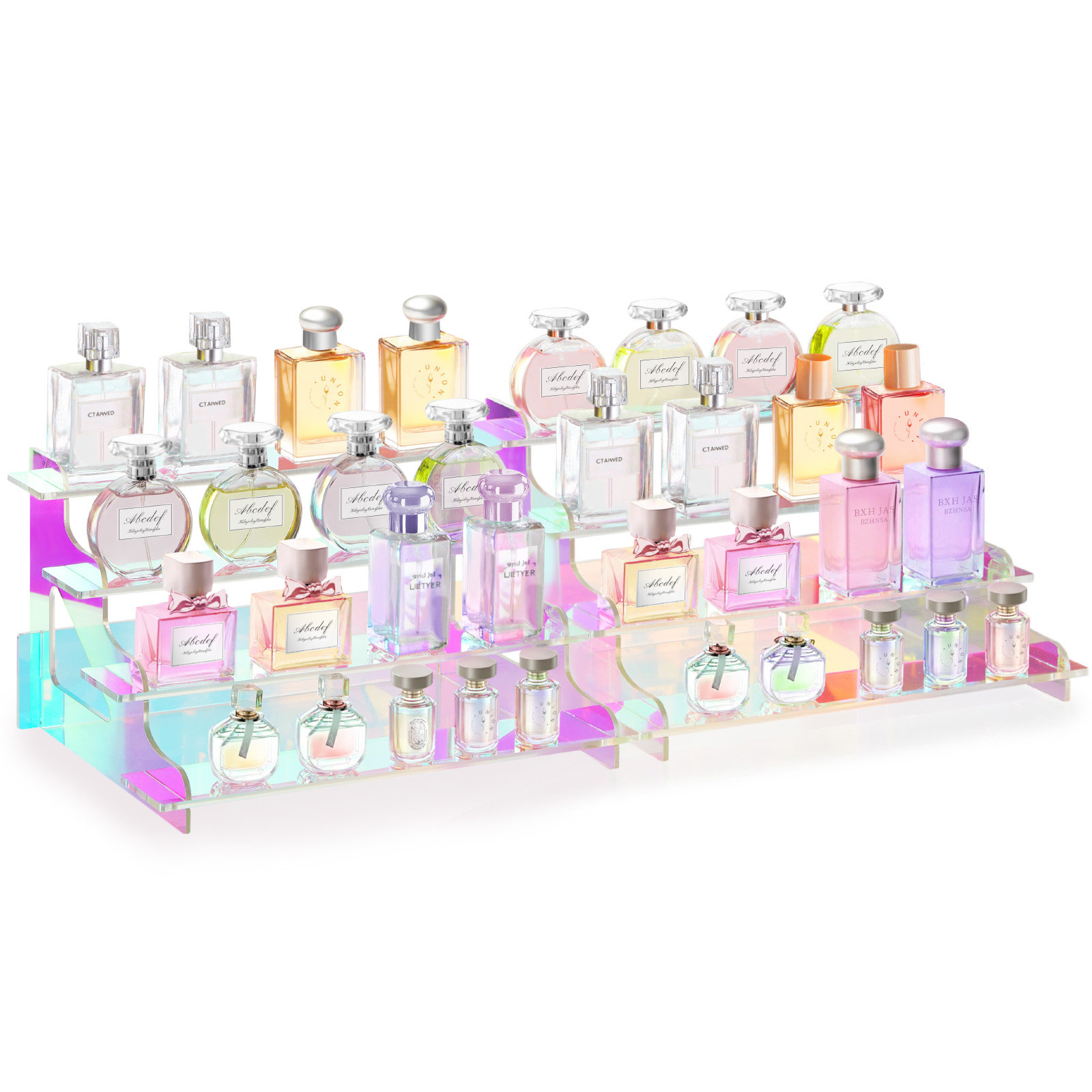 The Twillery Co.® Timpson 4 Tier Iridescent Display Risers Stand ...