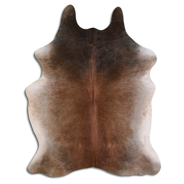 Foundry Select Taveon Handmade Cowhide Brown Rug | Wayfair