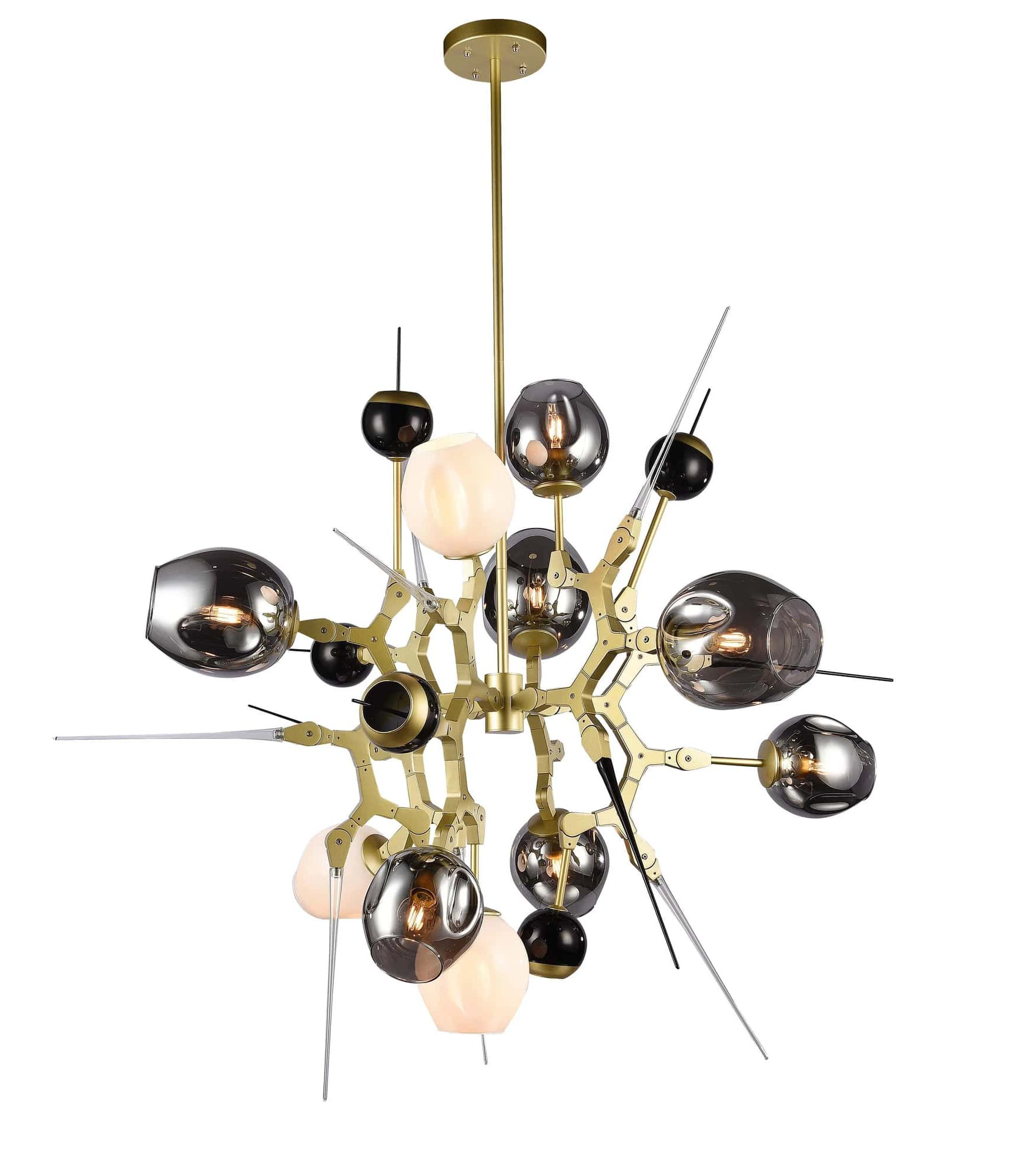 Brayden Studio Nazih 10 - Light Sputnik Modern Linear Chandelier ...