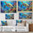 Bay Isle Home™ Blue Sea Turtle World On Canvas Print & Reviews ...