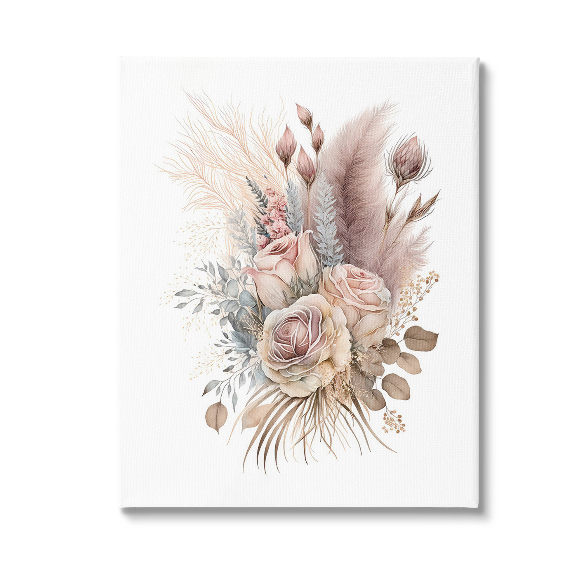 Dakota Fields Boho Neutral Roses Wall Art Design By Lsr Design Studio ...