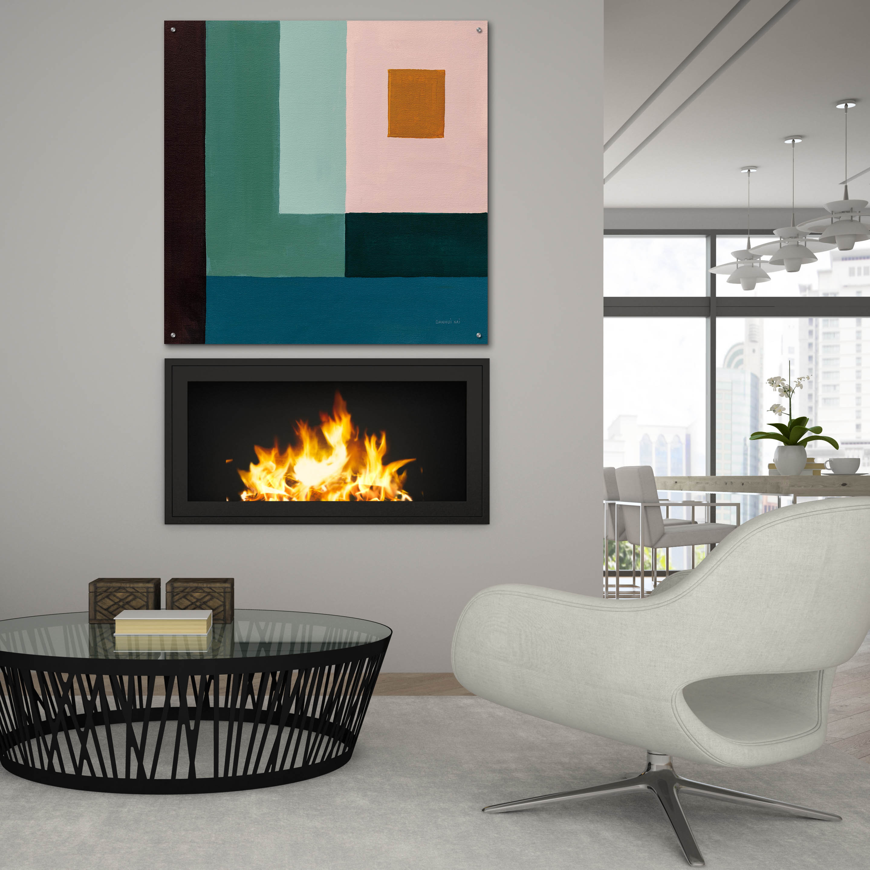 Orren Ellis 'Shine On' by Danhui Nai Acrylic Glass Wall Art, 36" x 36 ...