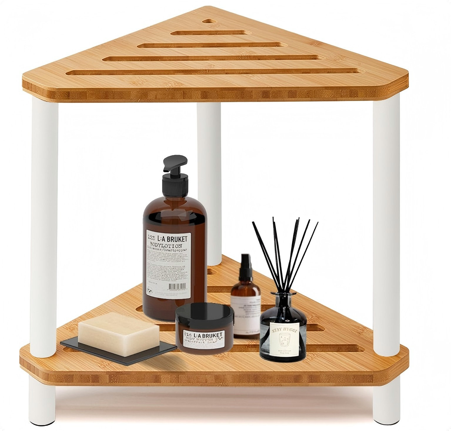 George Oliver 2-Tier Waterproof Shower Stool For Inside Shower Shaving ...