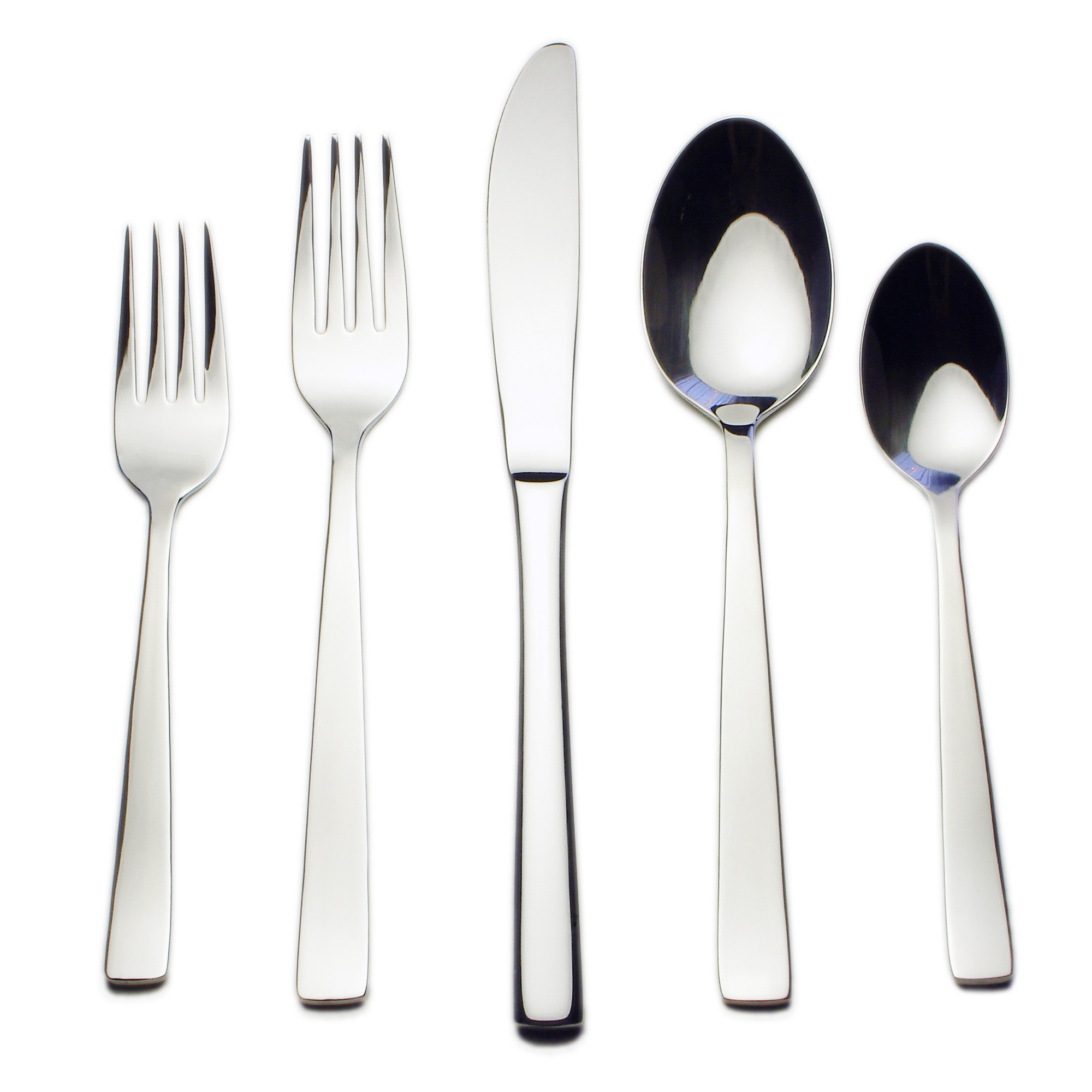 David Shaw Silverware 20 Piece 18/10 Stainless Steel Flatware Set ...