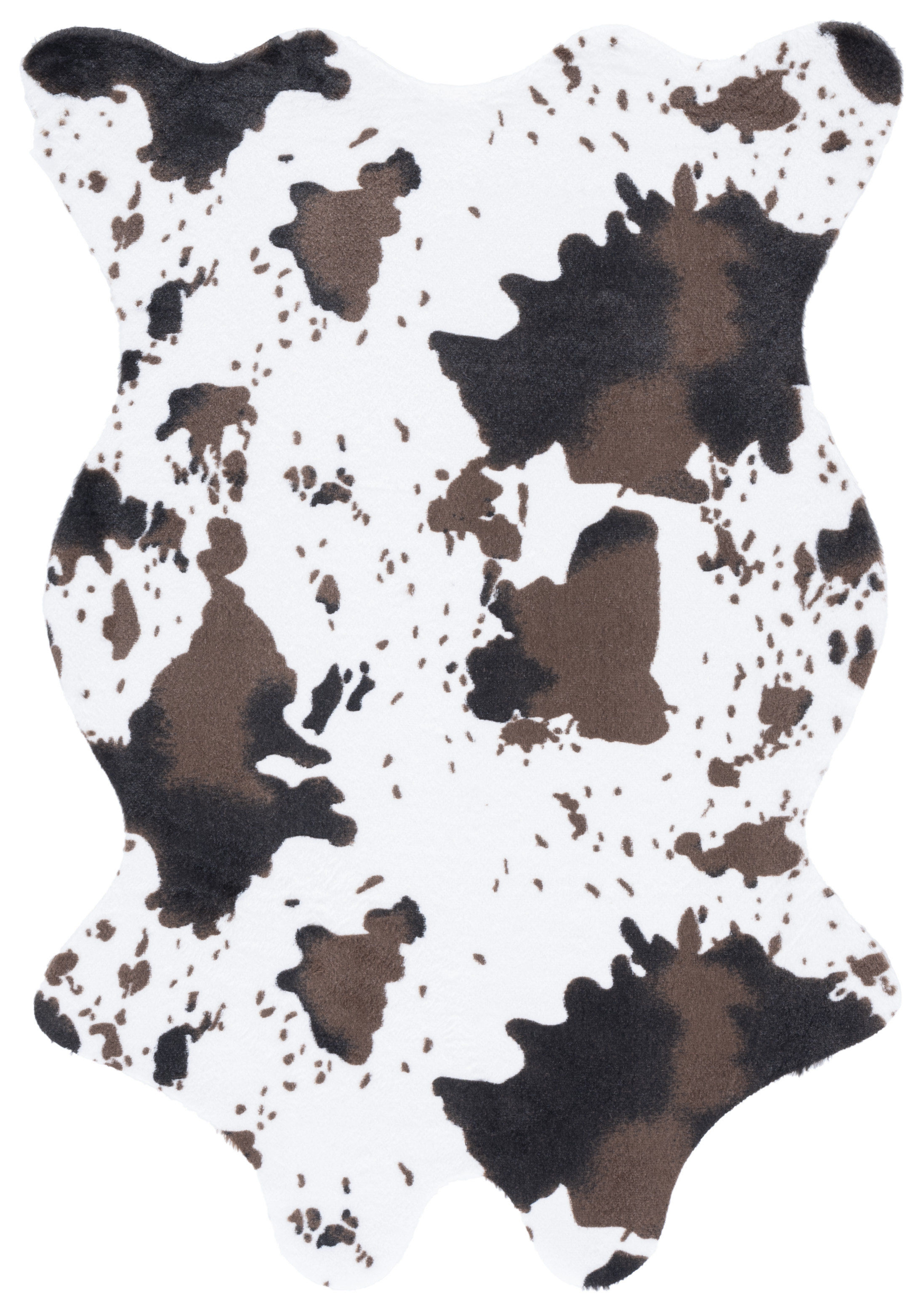 Union Rustic Faux Cowhide 500 Performance Machine Washable Animal Print ...