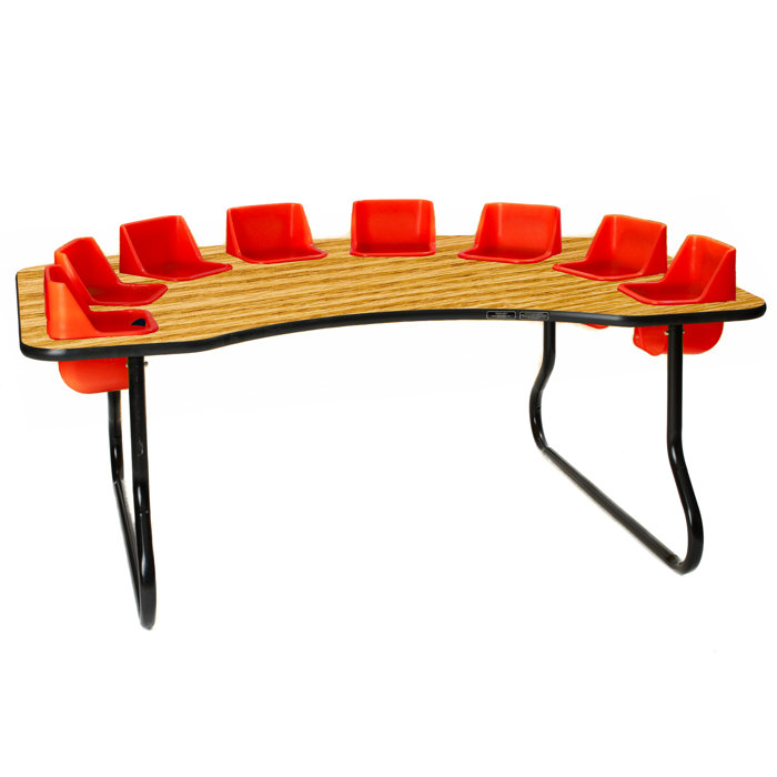 Toddler Tables Laminate Adjustable Novelty 8 Students Activity Table ...