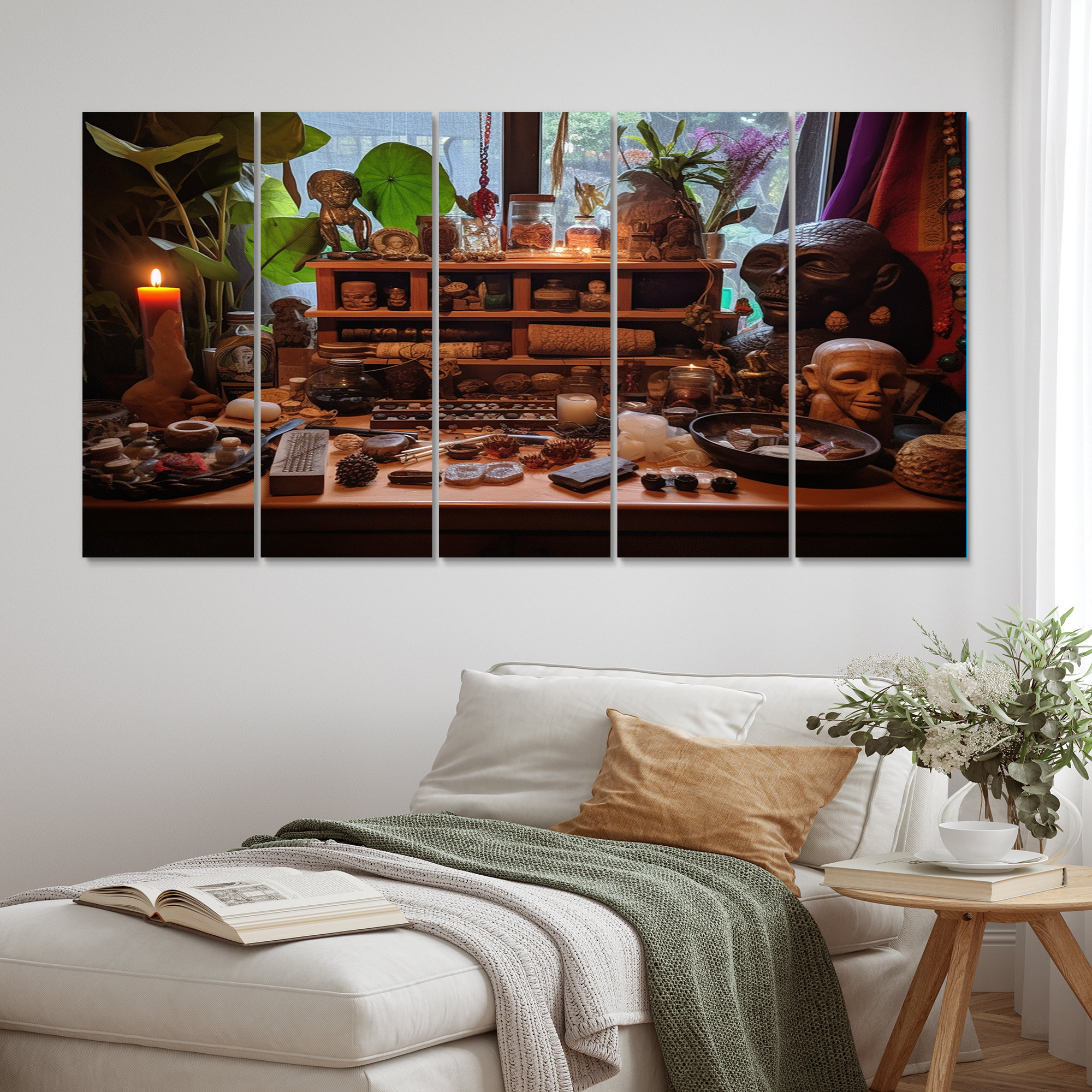 Wildon Home® Shamanic Altar With Sacred Objects IV - Christianism Wall ...