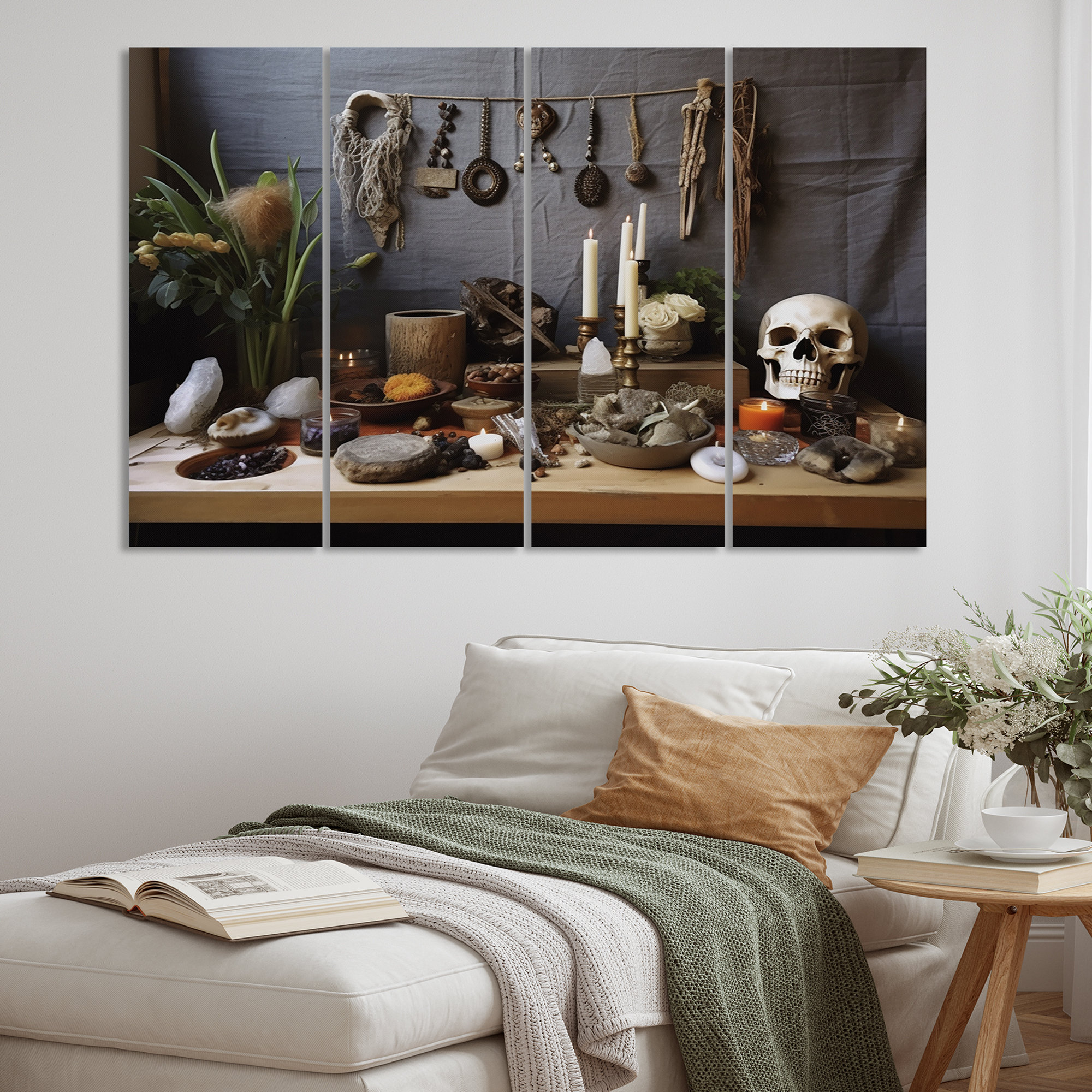 Ebern Designs Altar With Sacred Objects II - Christianism Canvas Wall ...