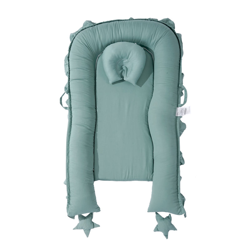 VEVOR Baby Infant Lounger 100% Cotton Soft Newborn Nest Sleeper with ...