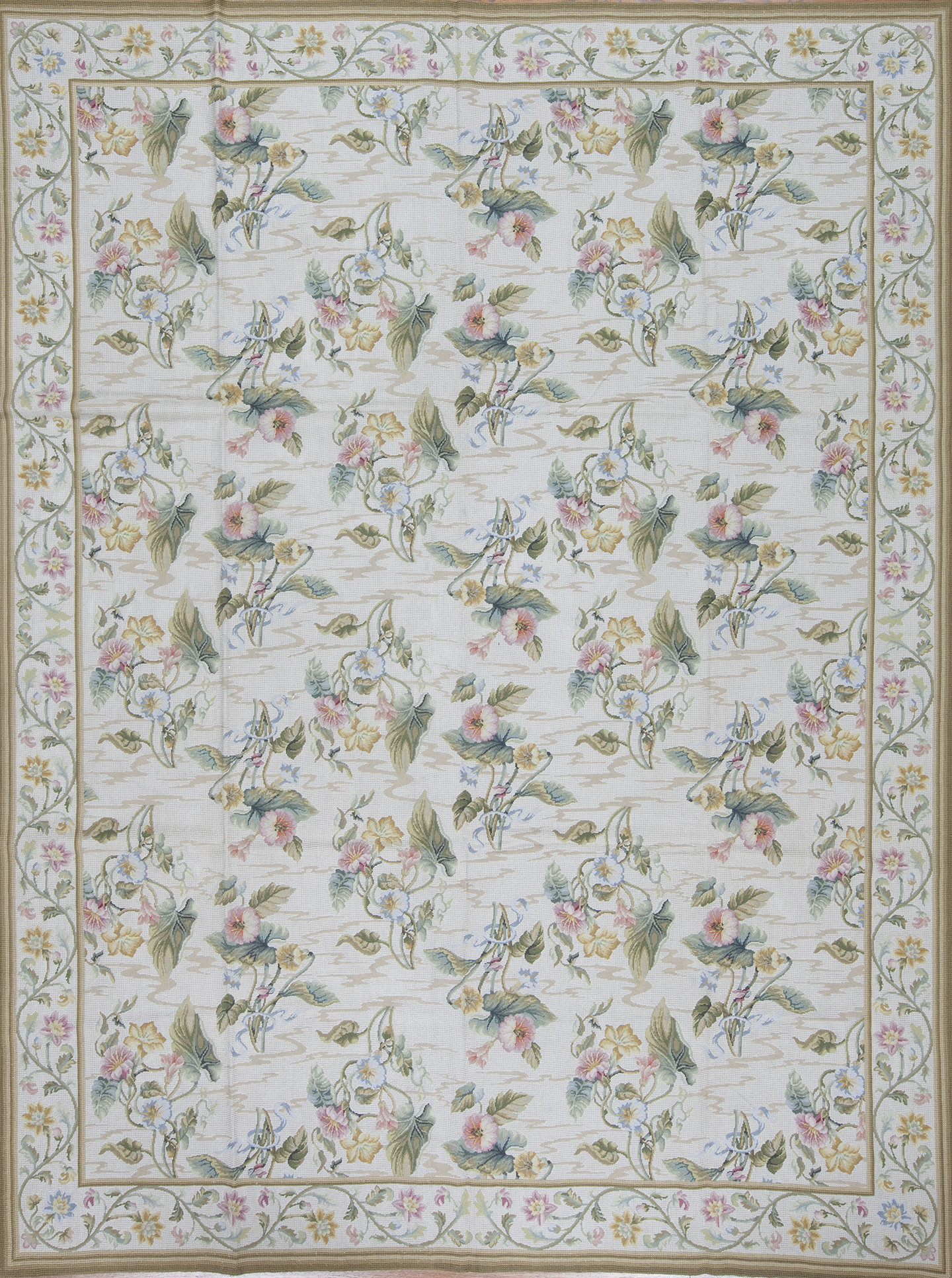 Samad Rugs Gros Point Needlepoint One-of-a-Kind 10.0 X 14.0 Area Rug ...