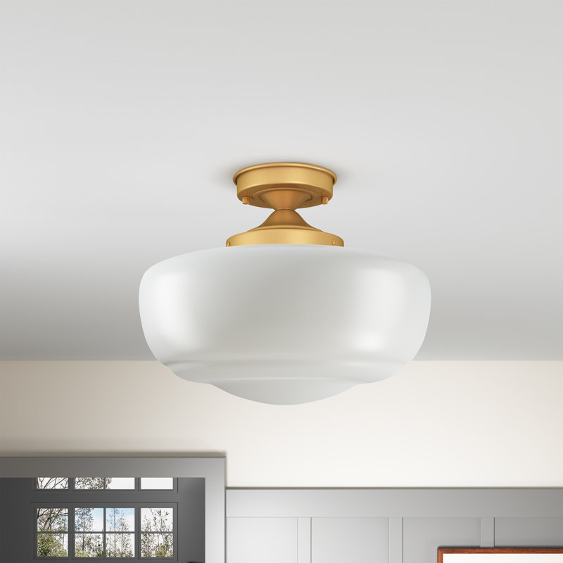 Willa Arlo™ Interiors Lovina Modern Farmhouse Semi Flush Mount Ceiling ...