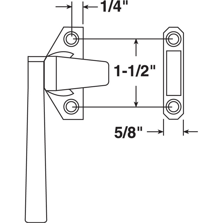 Prime-Line Keyless Sliding Window Lock Hardware | Wayfair