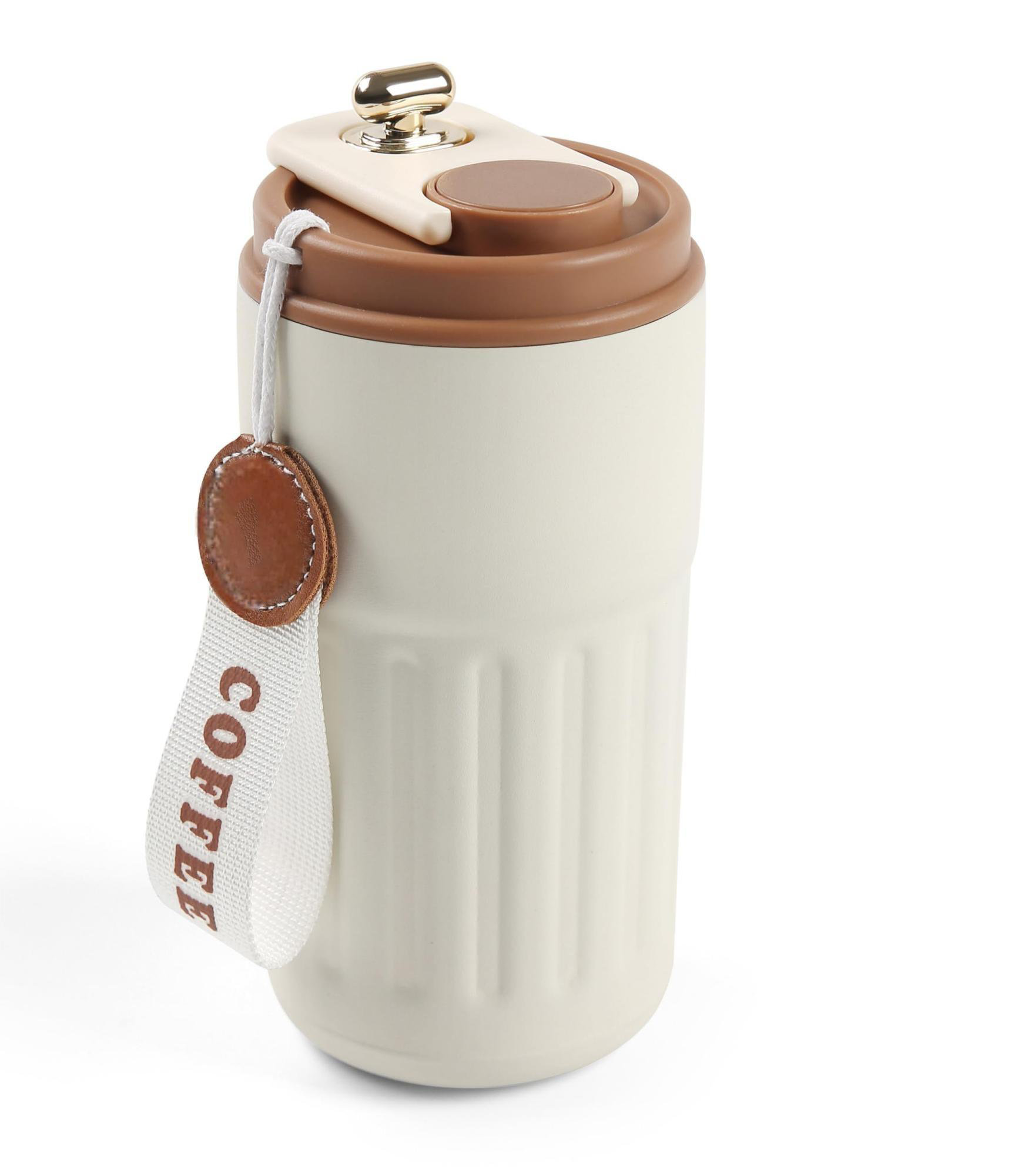 SPECIALTY FLOORING INC Reusable Coffee Cup With Lid And Strap, Travel ...